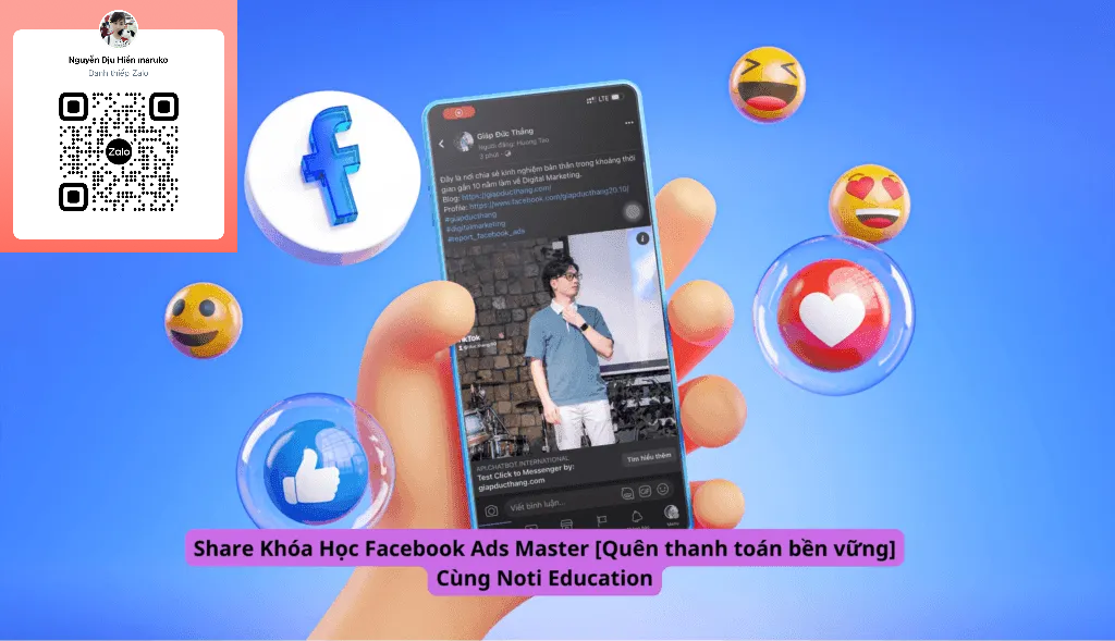Khóa Học Facebook Ads Master - Quên Thanh Toán Bền Vững - Noti Education - Giáp Đức Thắng ...