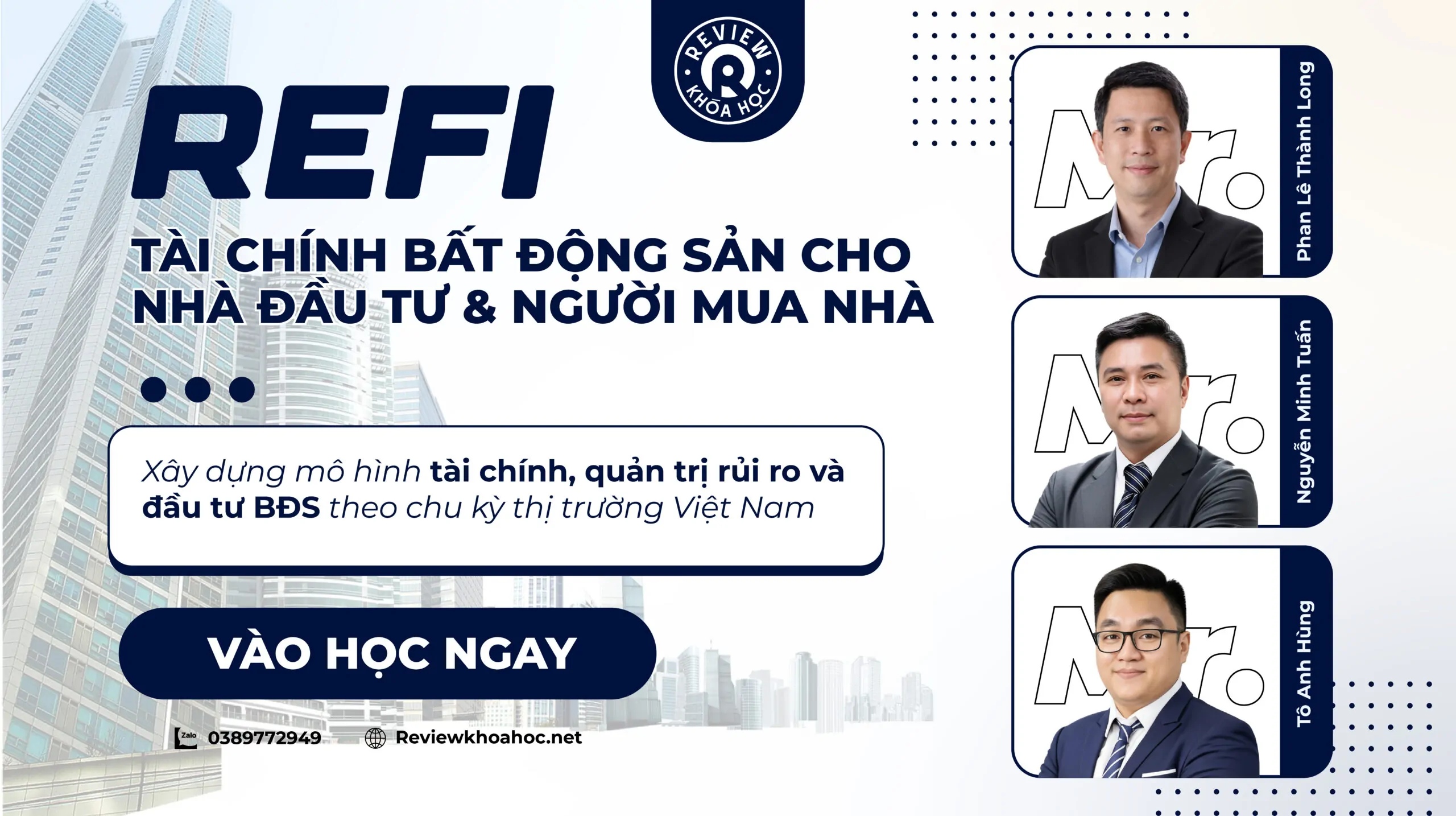 Khoá Học REFI – Tài Chính Bất động Sản Cho Nhà đầu Tư & Người Mua Nhà ...